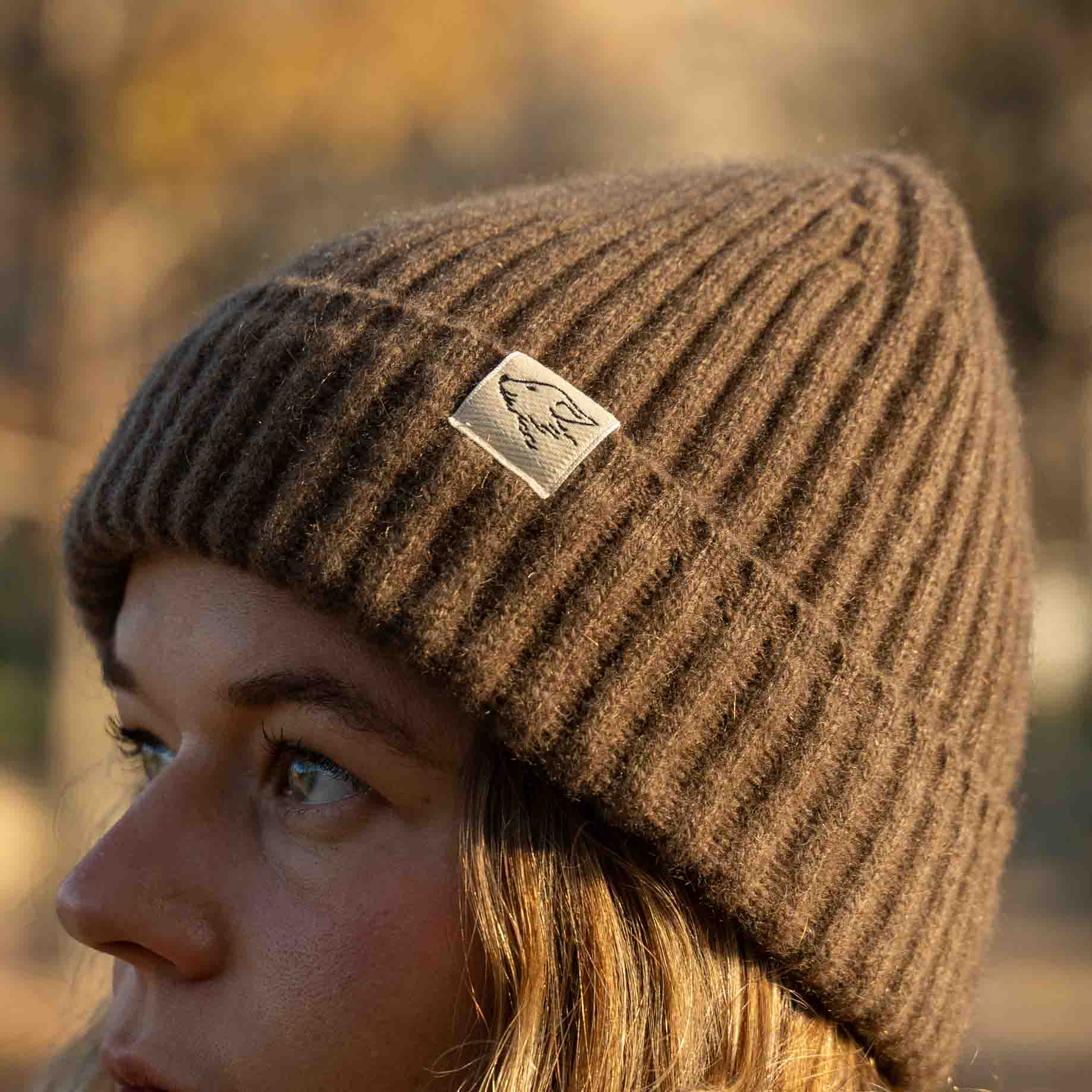 Wool hat made from 100% yak wool, yak brown | steppenstrolch